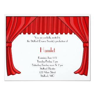 Theatre Invitations & Announcements | Zazzle.co.uk