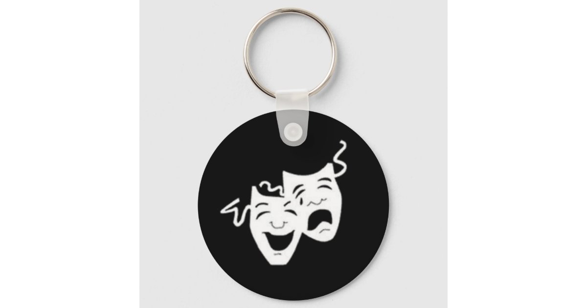Drama Keychain | Zazzle