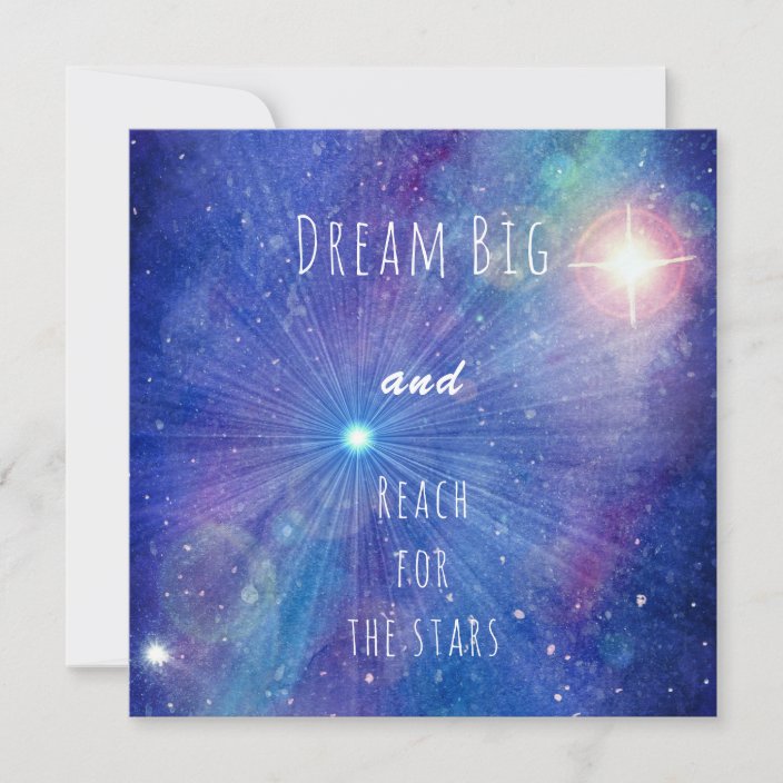 Dream big and reach for the stars quote galaxy | Zazzle.co.uk