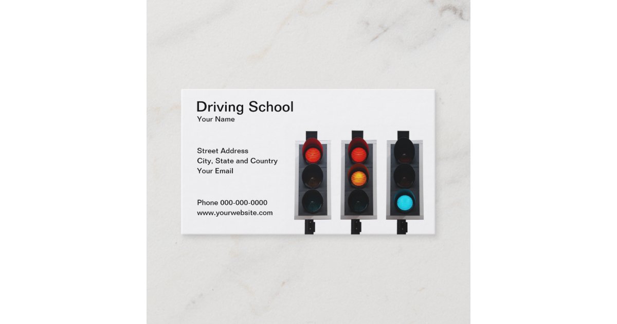 Driving School Business Card | Zazzle
