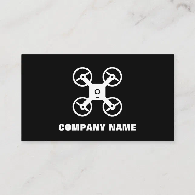 Drone pilot business card template with logo | Zazzle