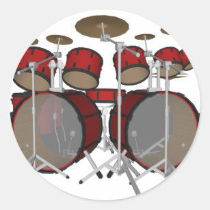 Drum Kit Stickers & Labels | Zazzle UK