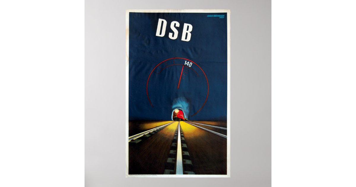 DSB Danish State Railways Poster | Zazzle