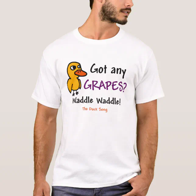 Duck Song t shirt without songdrops logo | Zazzle
