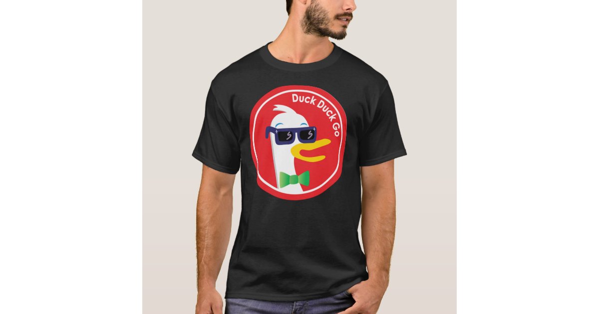 Duckduckgo Sunglasses Icon Logo Logo T-Shirt | Zazzle