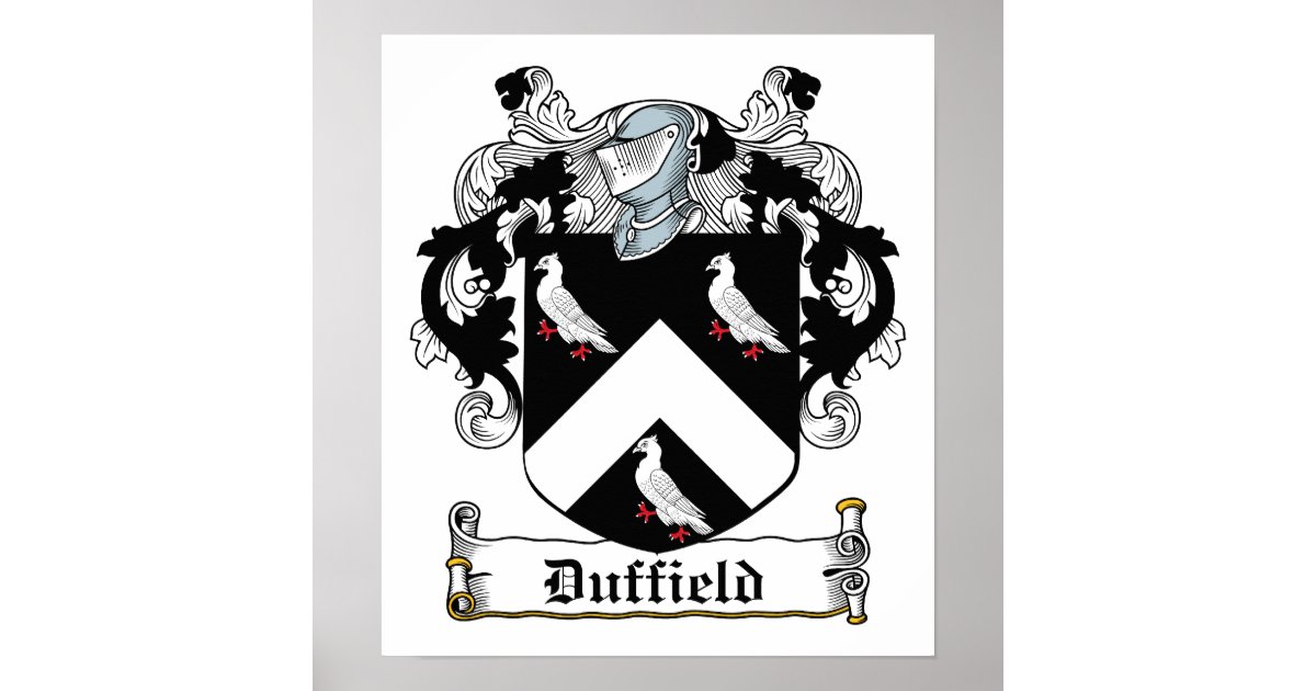 Duffield Family Crest Poster | Zazzle