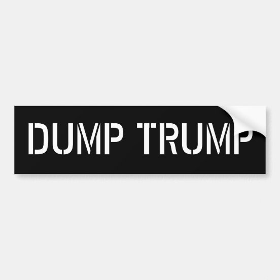 Funny Anti Trump Bumper Stickers & Car Stickers | Zazzle UK