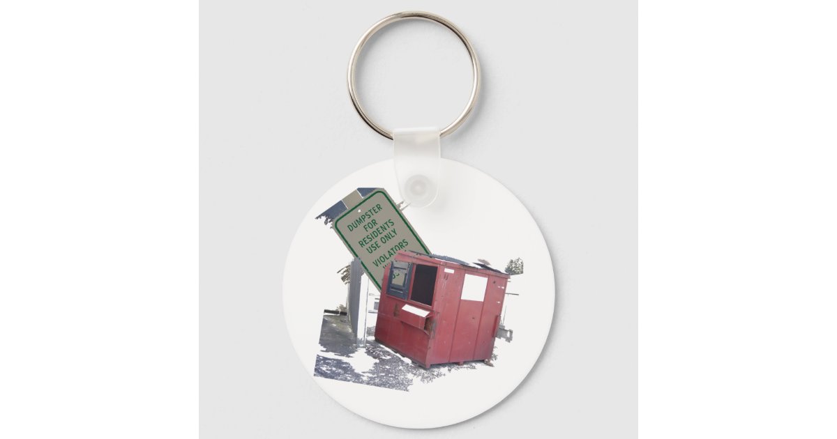 Dumpster Key Ring | Zazzle