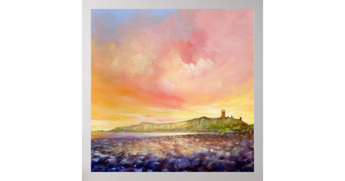 Dunstanburgh Castle Alnwick Northumberland Print | Zazzle