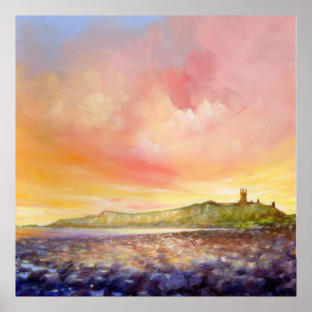 Dunstanburgh Castle Alnwick Northumberland Print | Zazzle