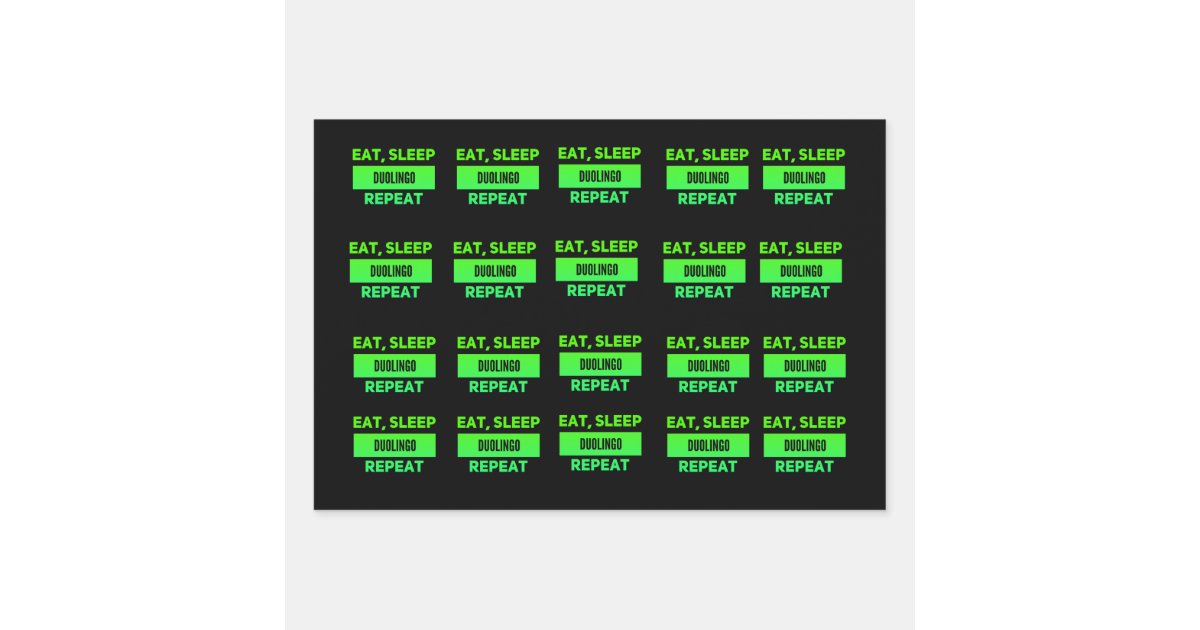duolingo wrapping paper sheet | Zazzle