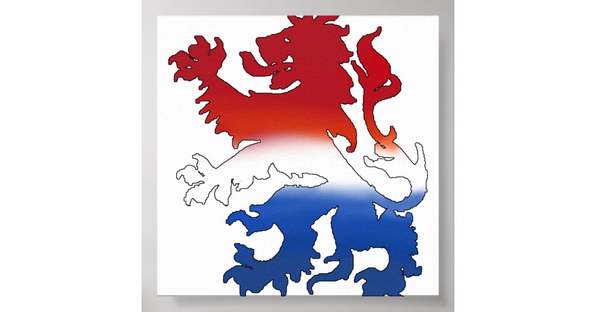 Dutch lion Netherlands flag gear Poster | Zazzle