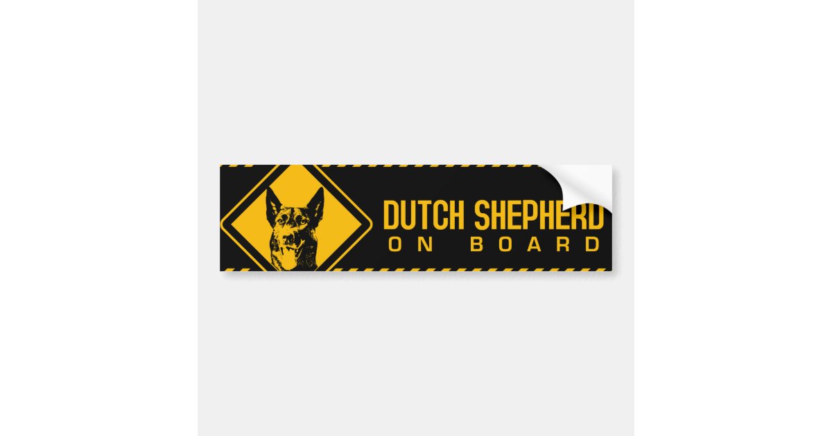 Dutch Shepherd Dog - Dutchie Bumper Sticker | Zazzle