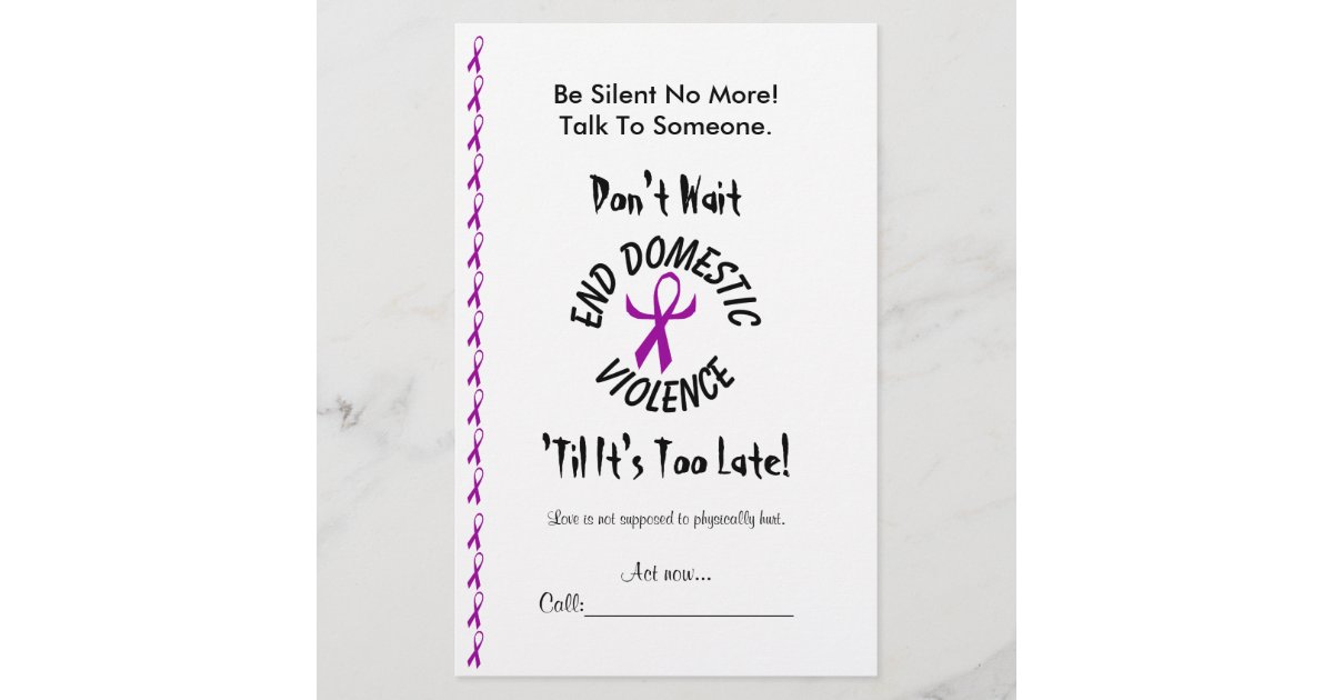 DVA Ribbon (humanised) Flyer | Zazzle