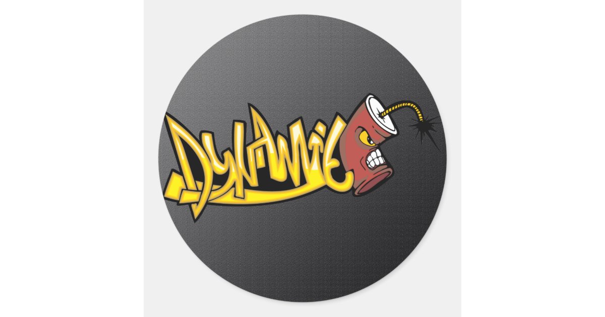 Dynamite Classic Round Sticker | Zazzle