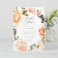 Earthy Autumn Floral Bridal Shower Invitation | Zazzle