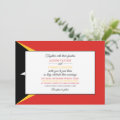 East Timorese Flag, Flag of East Timor Wedding Invitation | Zazzle