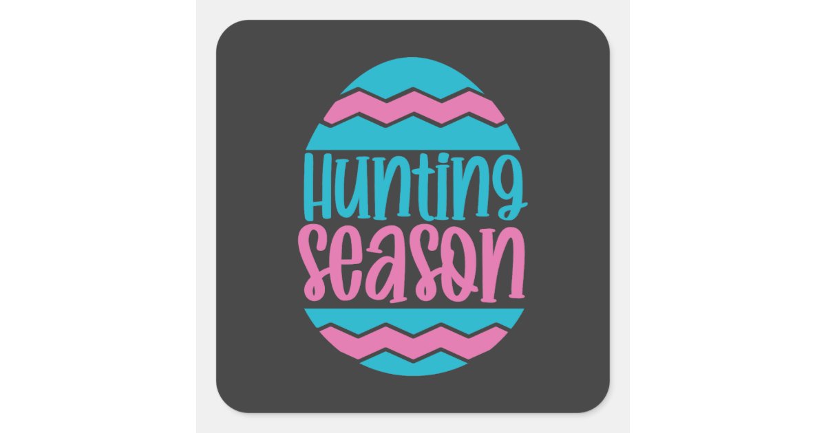 Easter Egg Hunt. Celebrate Square Sticker | Zazzle