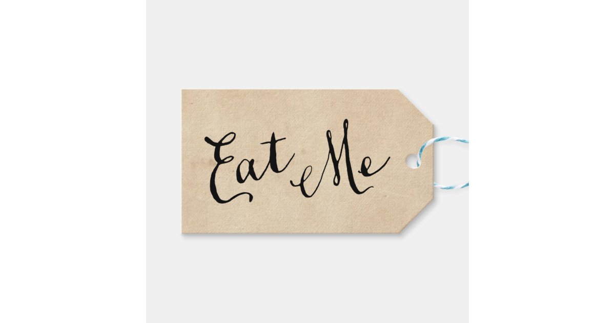 Eat Me Gift Tags | Zazzle