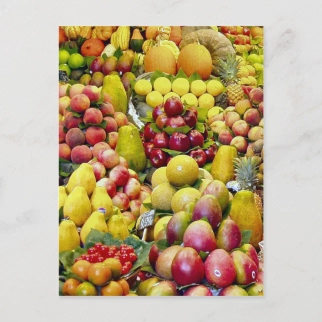 Eat more fruit postcard | Zazzle