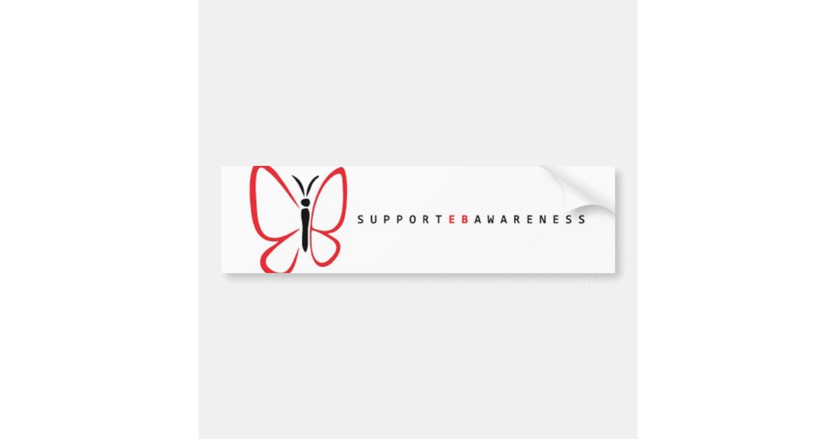 eb awareness white bumper sticker | Zazzle