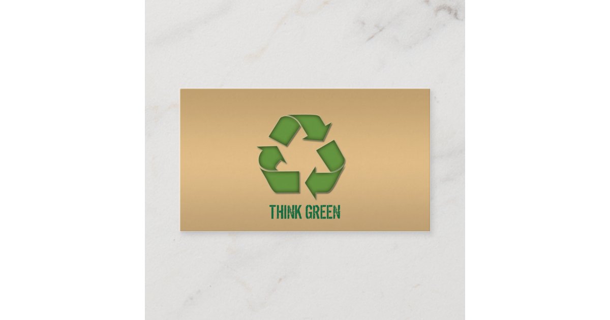 Eco Friendly Recycle Business Card | Zazzle