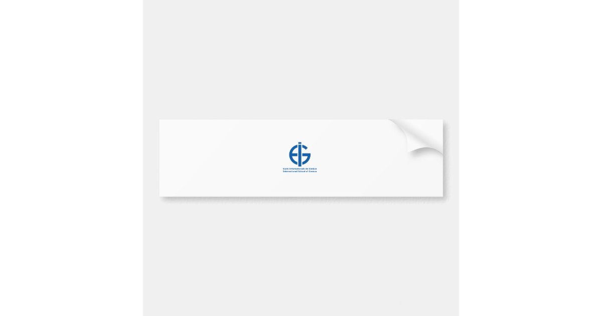 Ecolint Logo Bumper Sticker | Zazzle
