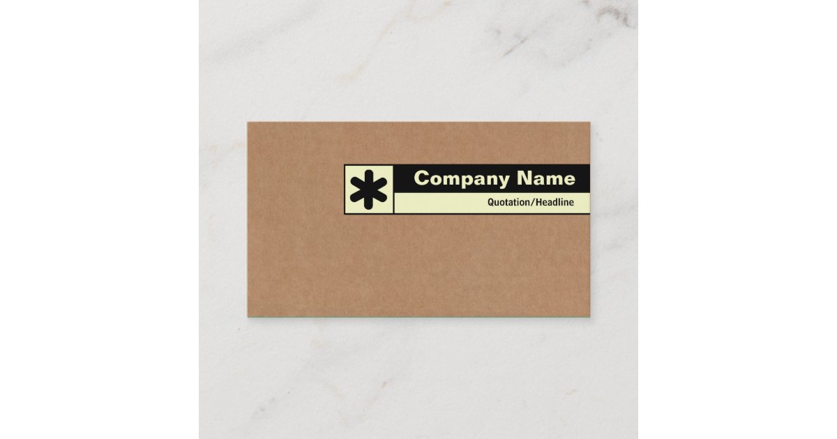 Edge Labelled - Cardboard Box Business Card | Zazzle