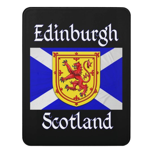 Edinburgh Scotland Lion Rampant Scottish Flag Door Sign | Zazzle.co.uk