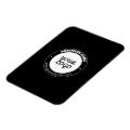 Editable Circular Text & Uploaded Logo Template Magnet | Zazzle