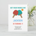 Editable Table Tennis Match Party Invite | Zazzle