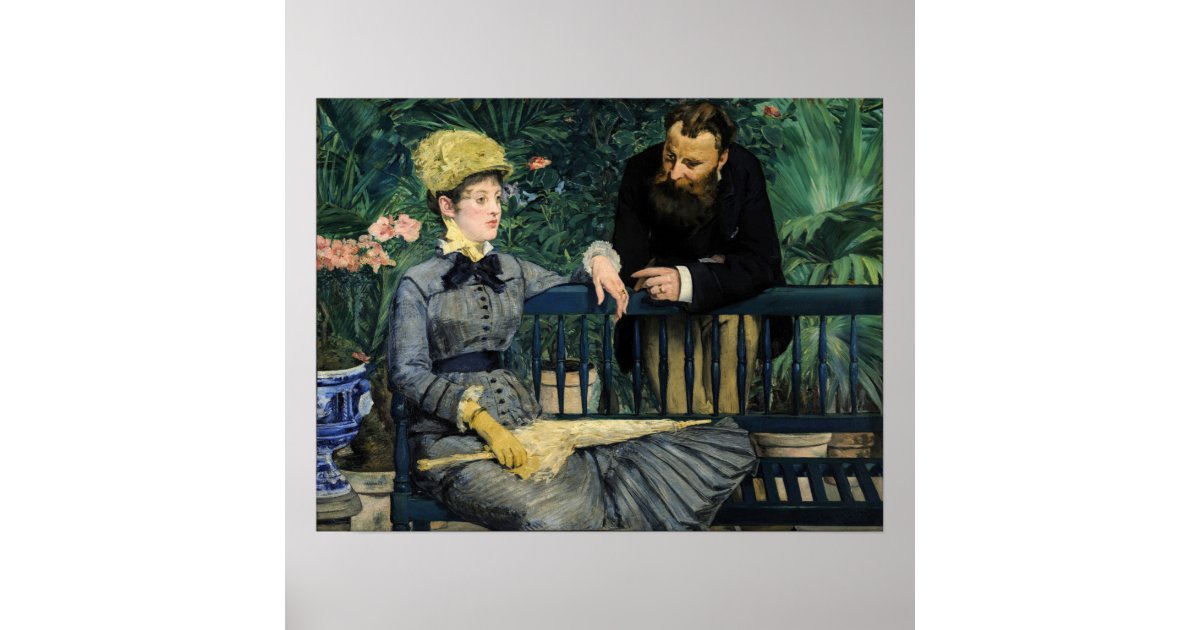 Edouard Manet - In the Conservatory Poster | Zazzle