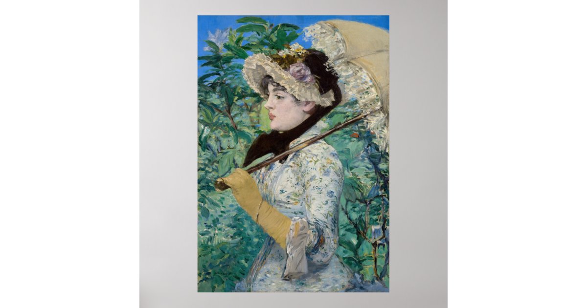 Edouard Manet - Jeanne / Spring Poster | Zazzle