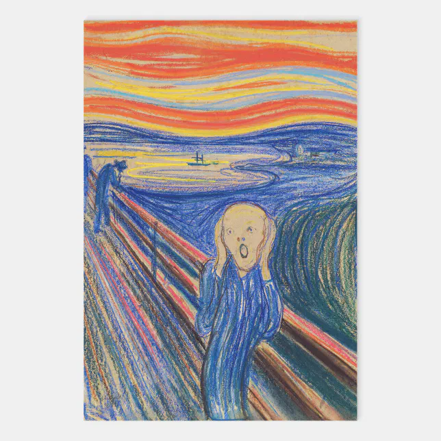Edvard Munch - The Scream 1895 Wrapping Paper Sheet | Zazzle