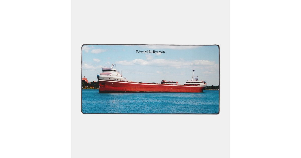 Edward L. Ryerson desk mat | Zazzle