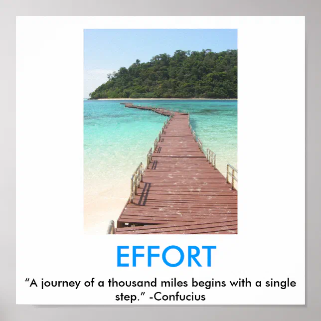 EFFORT motivational poster | Zazzle