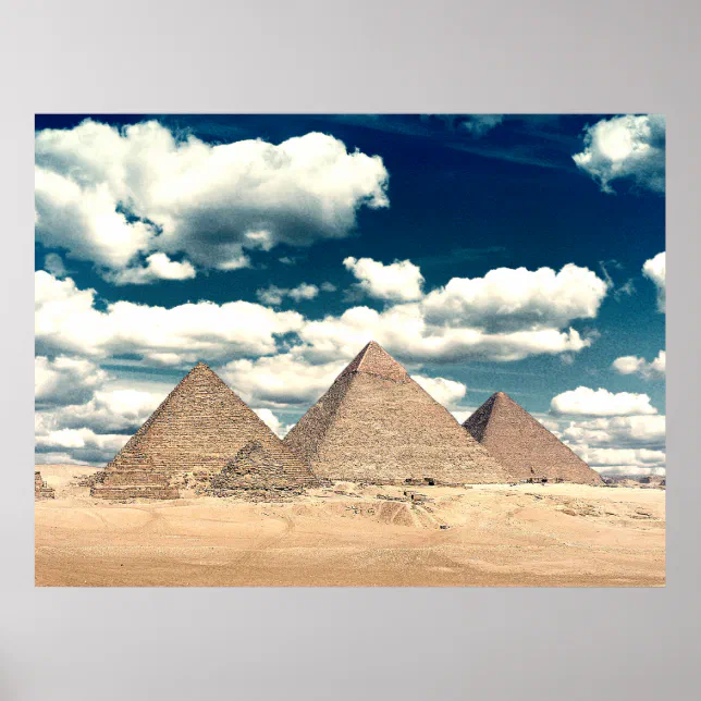 Egyptian Pyramids Poster | Zazzle