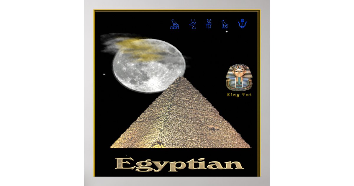 Egyptian pyramids poster | Zazzle