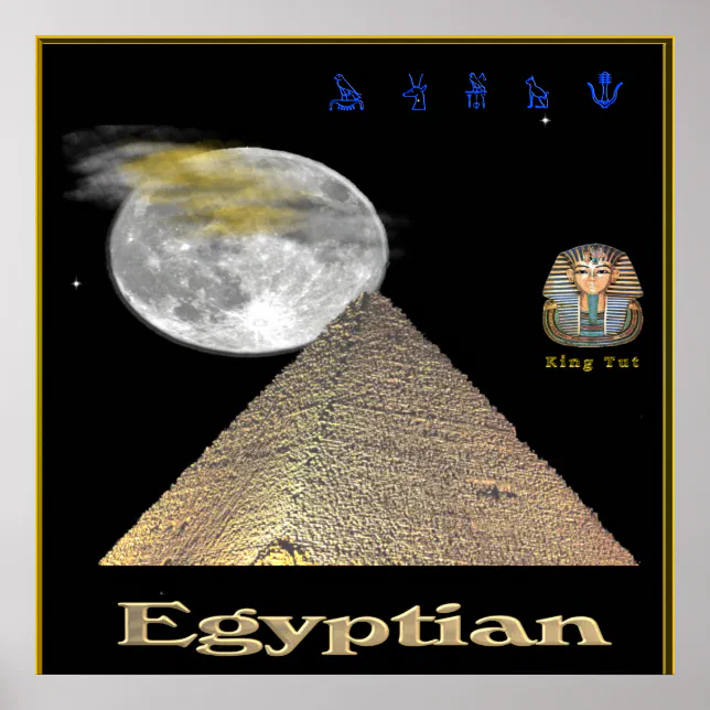 Egyptian pyramids poster | Zazzle