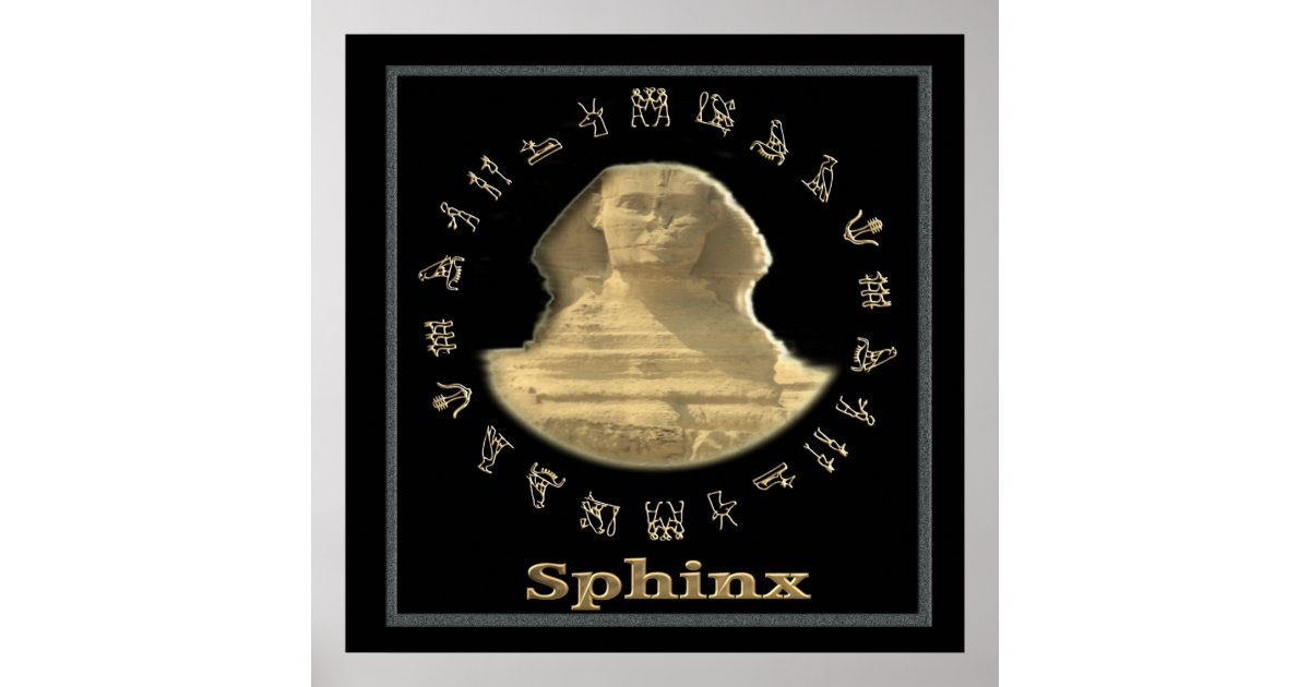 Egyptian Sphinx poster | Zazzle