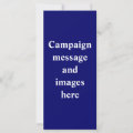 Election Campaign Rack Card Template | Zazzle