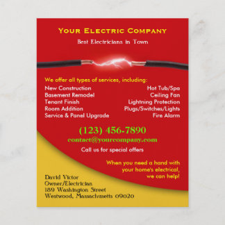 Electrical Flyers & Leaflets | Zazzle.co.uk