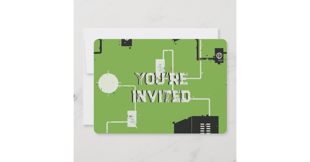 Electrical Circuits Invitation | Zazzle
