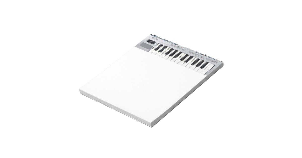 Electronic Keyboard Notepad | Zazzle