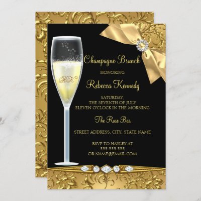 Champagne Glass Invitations | Zazzle UK