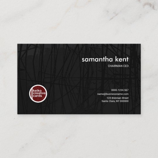 Elegant Black Graffiti Grunge CEO Chairman Business Card | Zazzle.co.uk