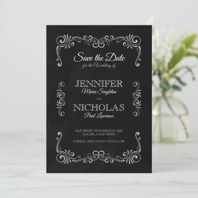 Elegant Classic and Vintage Formal Wedding Invitation | Zazzle