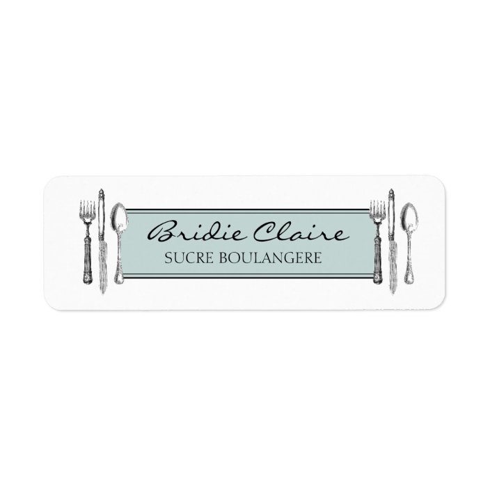 Elegant cutlery labels | Zazzle.co.uk