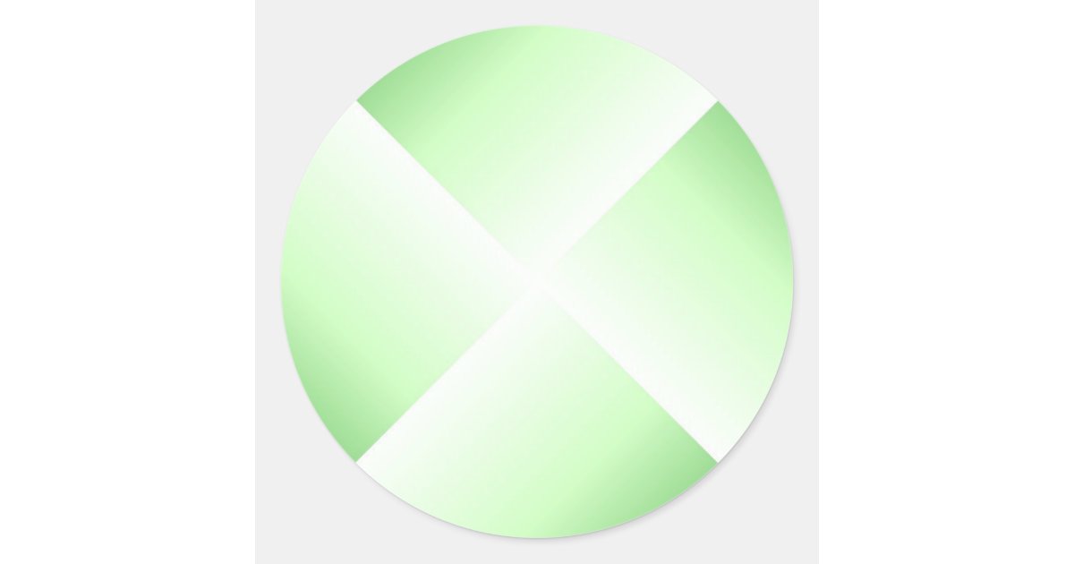 Elegant Green Colour Template Blank Custom Classic Round Sticker | Zazzle