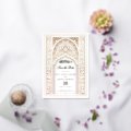 Elegant Islamic Arch Save the Date Invitation | Zazzle